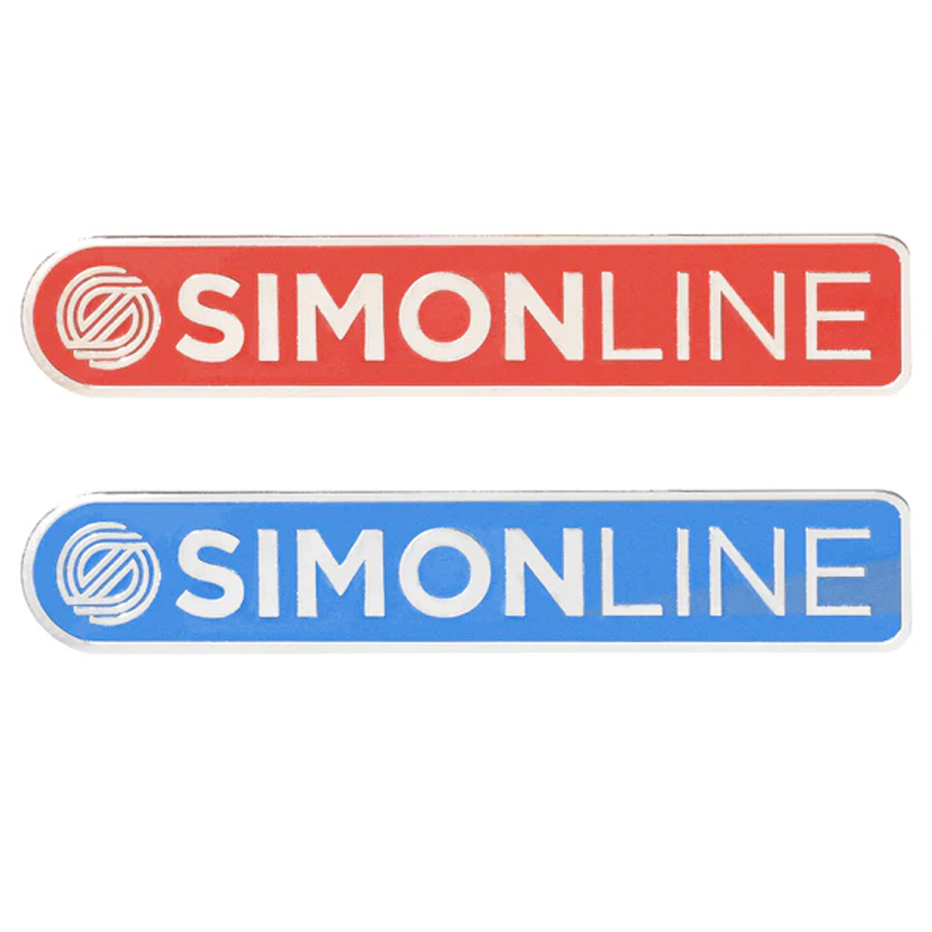 Simon Line Bar Logo Enamel Pin – The Disc Shop